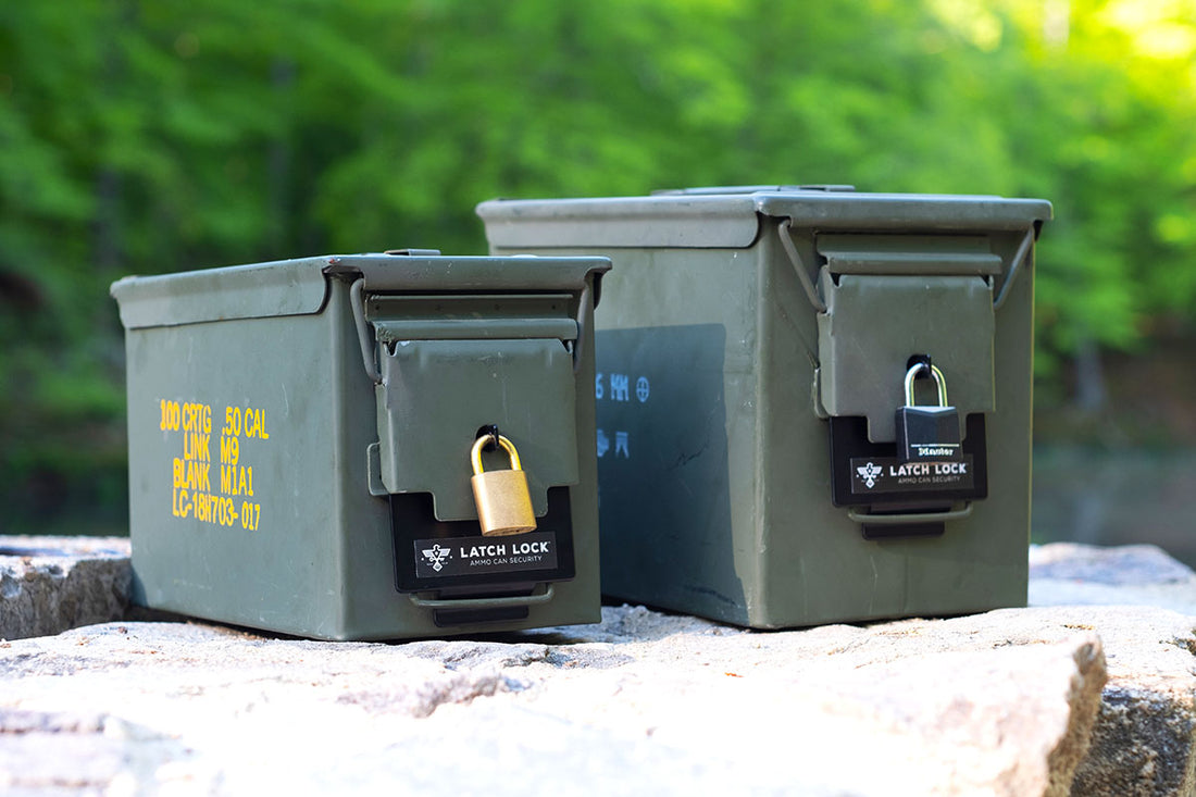Latch Lock No-Drill Ammo Can Lock & Lockable Ammo Box Security Device