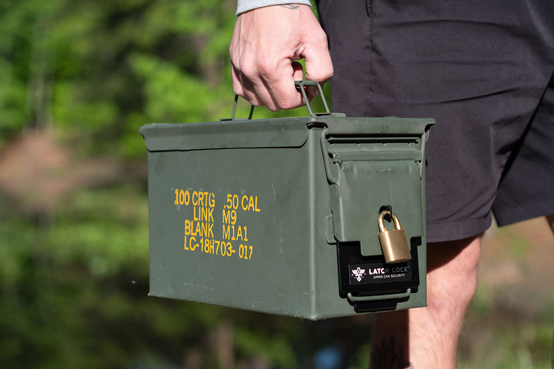 Latch Lock No-Drill Ammo Can Lock & Lockable Ammo Box Security Device